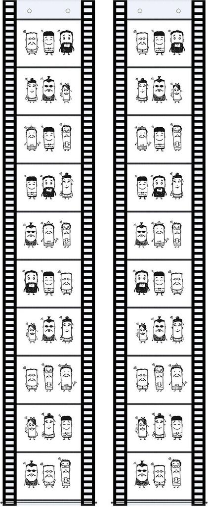 Fototaschen Filmstreifen Querformat 13x18 für 10 Fotos