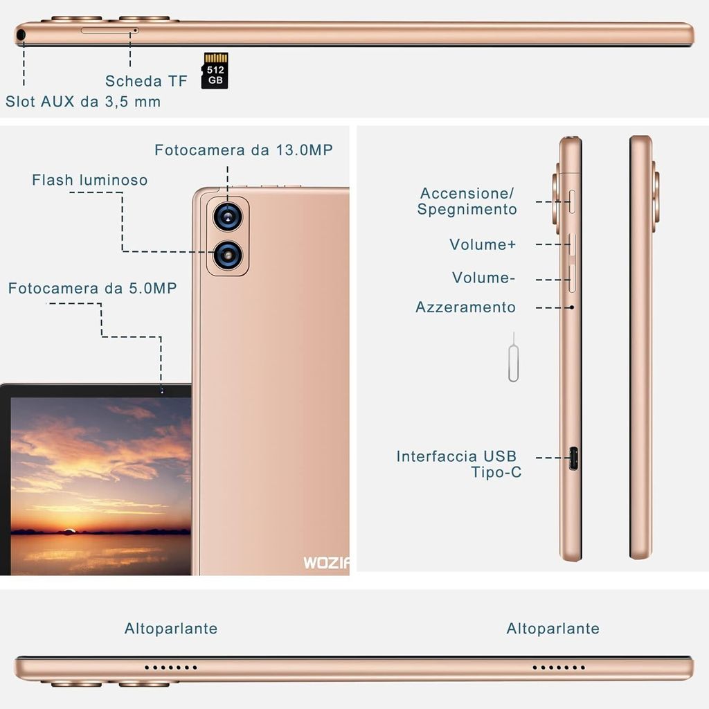 WOZIFAN 10 Zoll Android 13 Tablet mit 16GB | Kaufland.de