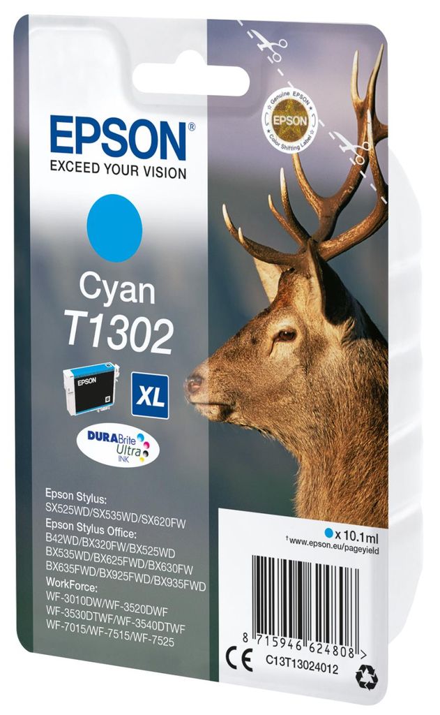 Epson Stag Singlepack Cyan T1302 DURABrite | Kaufland.sk
