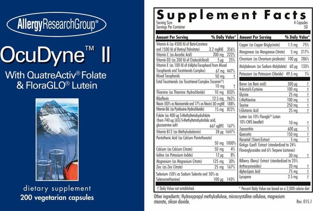 Allergy Research Group OcuDyne II- 200 veget. | Kaufland.de