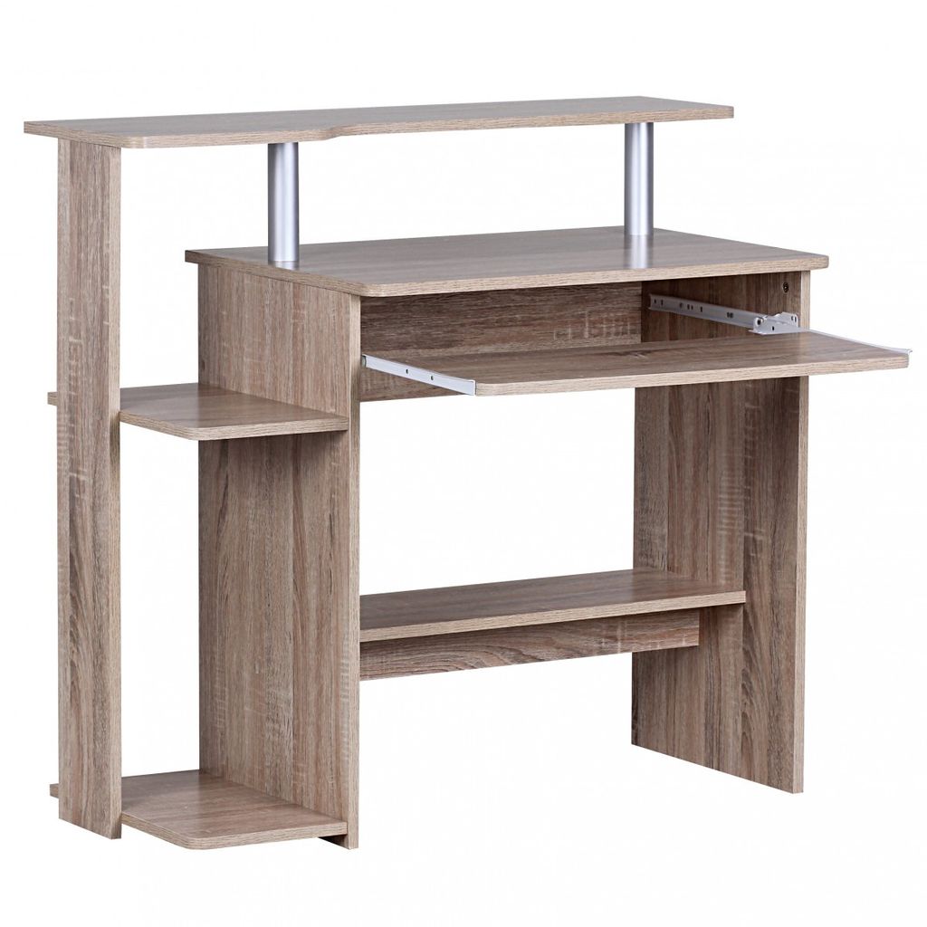 furnicato Computertisch Sonoma 94 x 90 x 48 | Kaufland.de