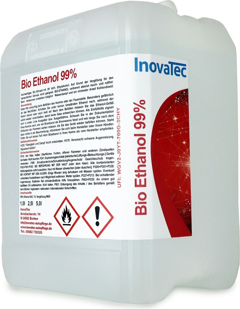 4 x 5l Bio Ethanol 99% Brennmaterialien | Kaufland.de