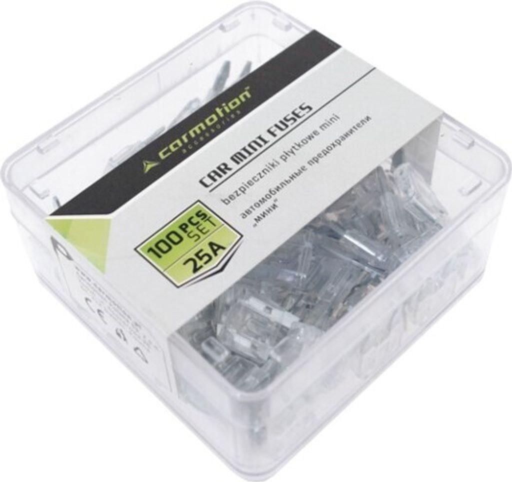 Platňové poistky mini 25A, 100 ks | Kaufland.sk