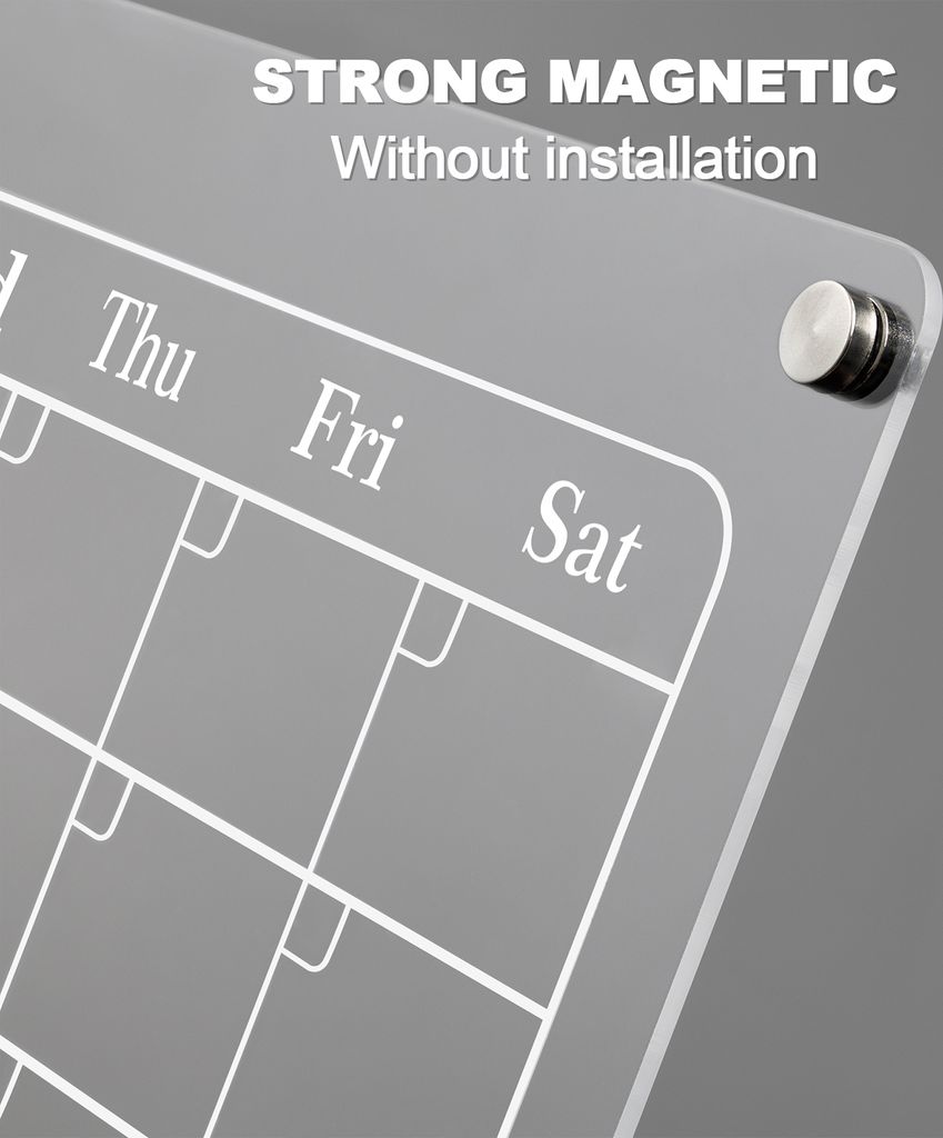 Průhledný magnetický kalendář na lednici, | Kaufland.cz