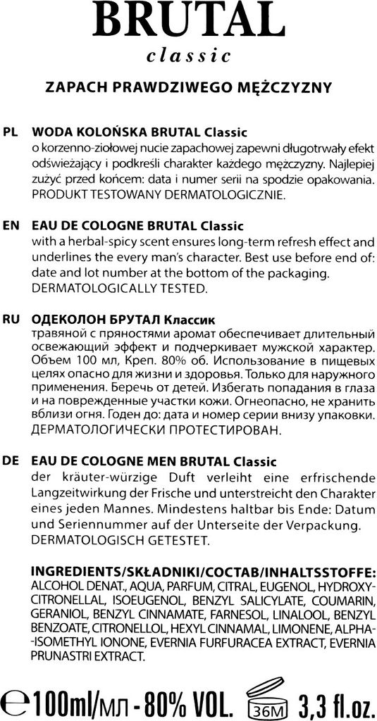 Classic Intense Eau De Cologne für Männer 100 | Kaufland.de