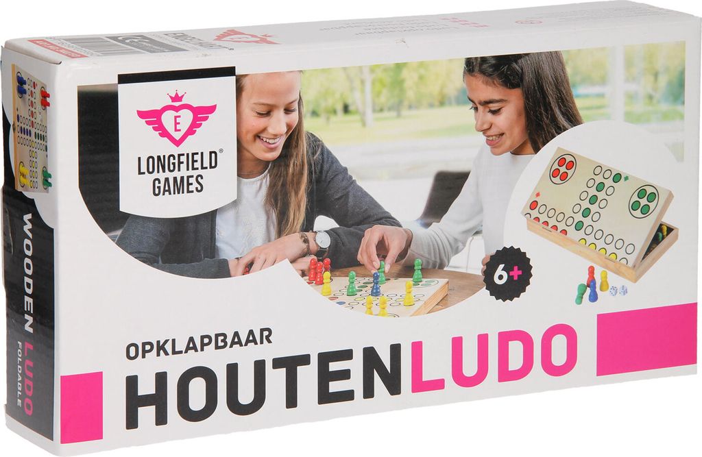 Ludo spel opklapbaar 30x30x5cm Motorikspielzeug