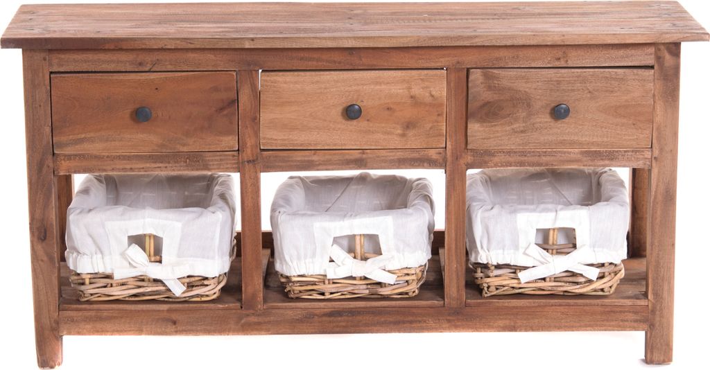 COMMODE "RATTAN" | 98 cm, mahagónové drevo | | Kaufland.sk