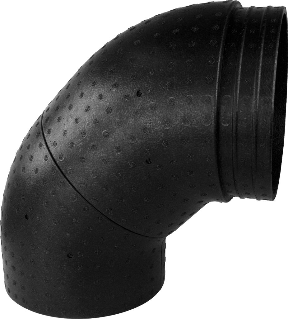 Schaumrohr Lüftungsrohr Bogen 90° EPP Isolierung