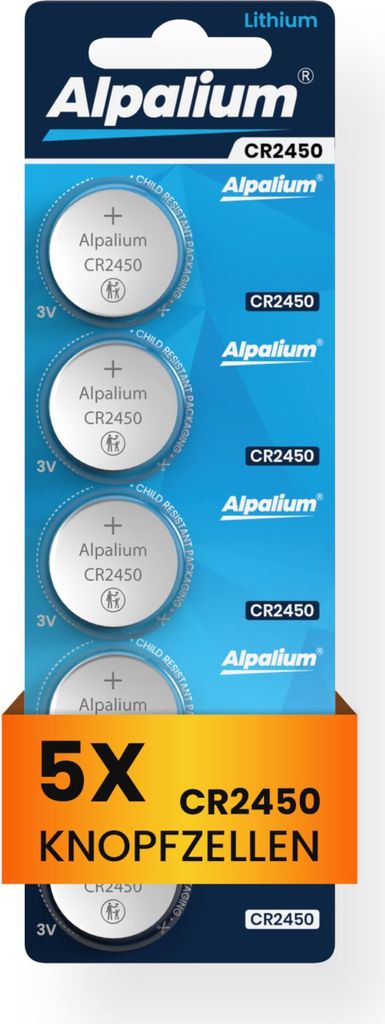 CR2450 Knopfzelle Batterie 5 Stück Alpalium | Kaufland.de