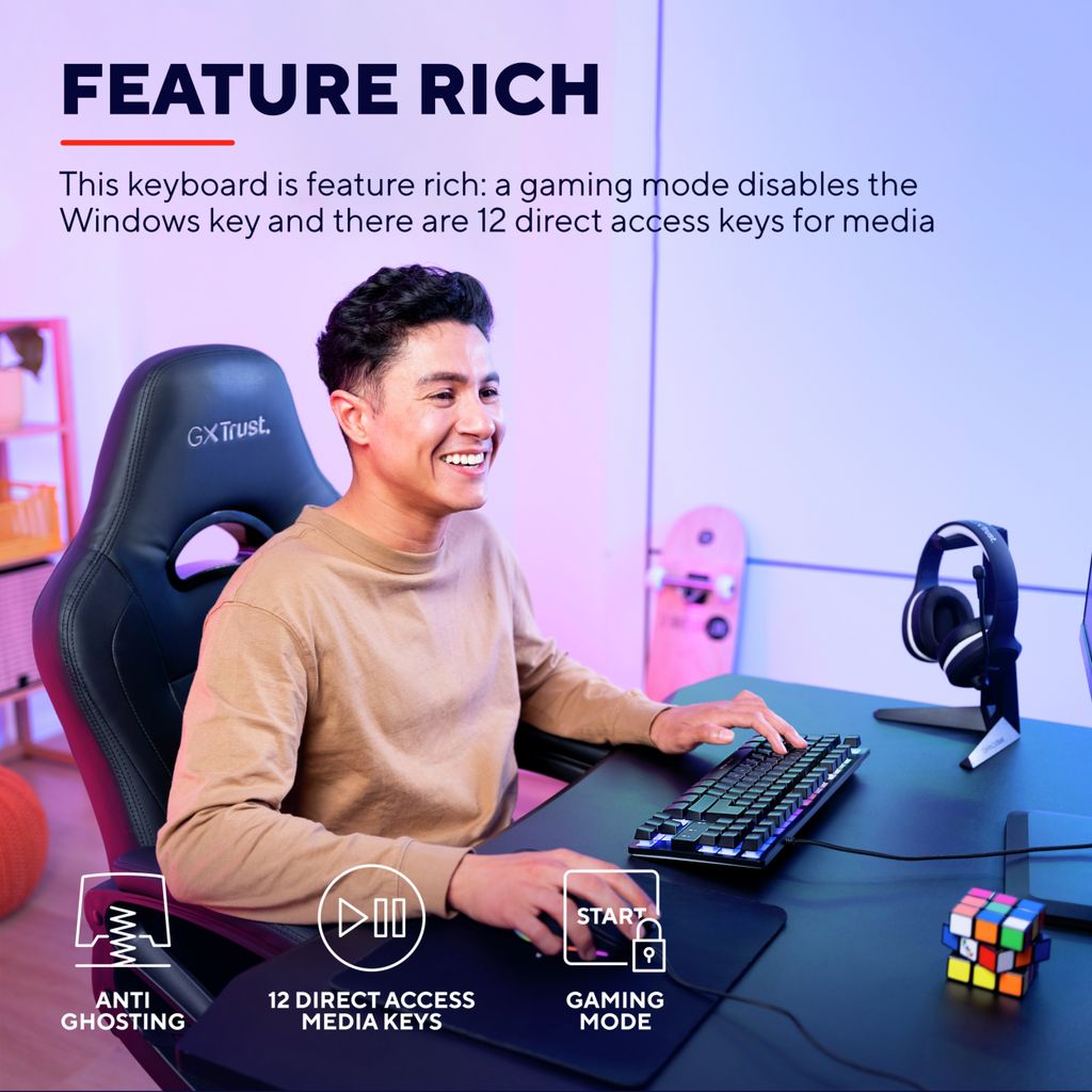 Trust Gaming Tastatur mit TKL-Design GXT 833 | Kaufland.de