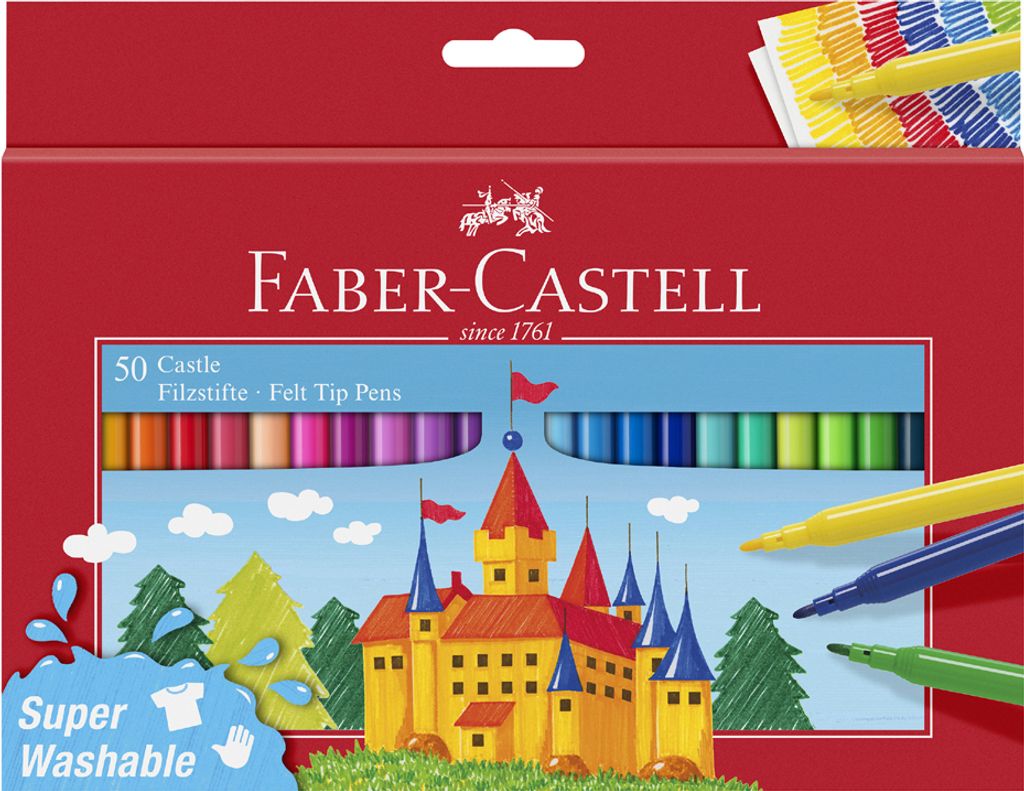 Popisovače Fibre-Tip Castle 50 farebné Fixka | Kaufland.sk