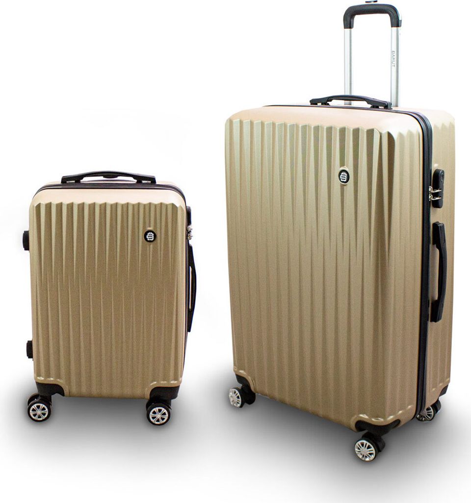 Barut Reisekofferset General 2-teilig M + XL Champagner