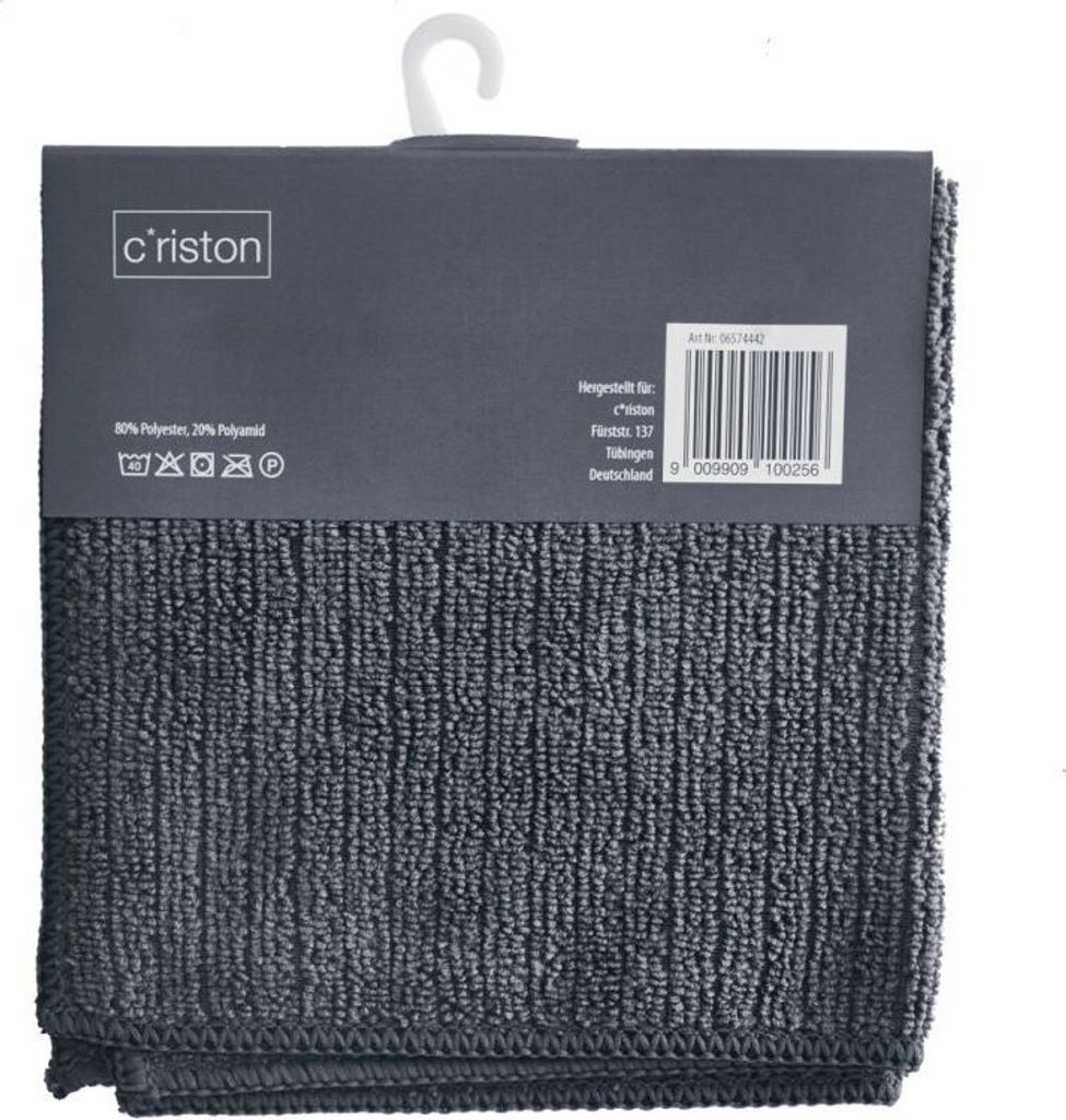 C*RISTON Microfaser Spültuch Grau 30 x 30 cm | Kaufland.de