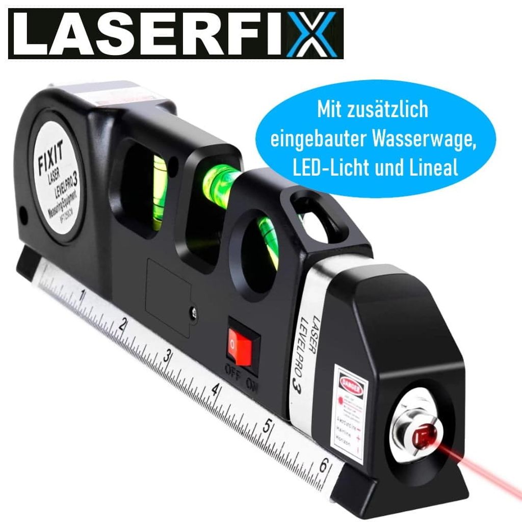 Laserová vodováha LASERFIX 4v1 Laserové | Kaufland.cz