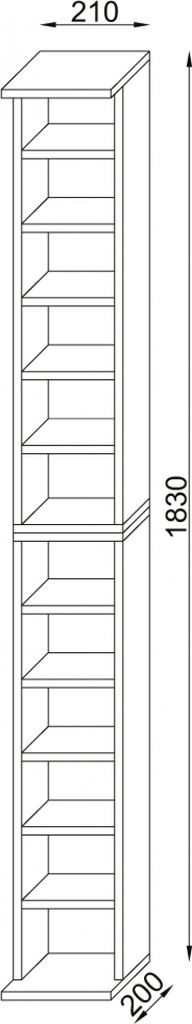 Dřevěný stojan na CD DVD Storage Dekorativní | Kaufland.cz