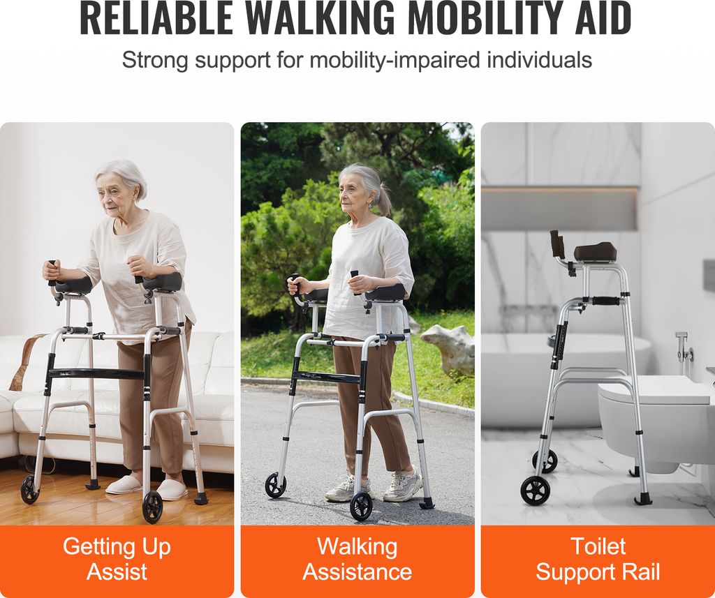 VEVOR 2-in-1-Gehhilfe, zusammenklappbar, mit | Kaufland.de