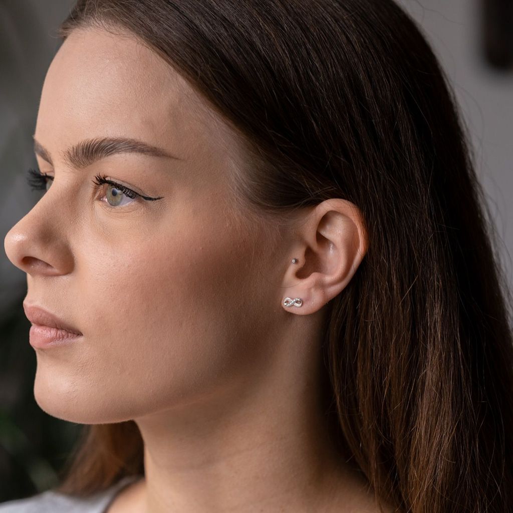 MATERIA Damen Ohrringe Unendlichkeit Silber | Kaufland.de