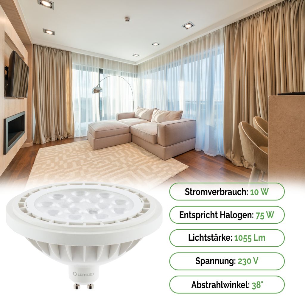 Lumiled LED-Leuchtmittel ES111 GU10 Fassung | Kaufland.de