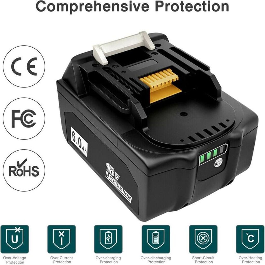 2x 18V 6,0Ah Akku Batterie Für Makita BL1850 | Kaufland.de