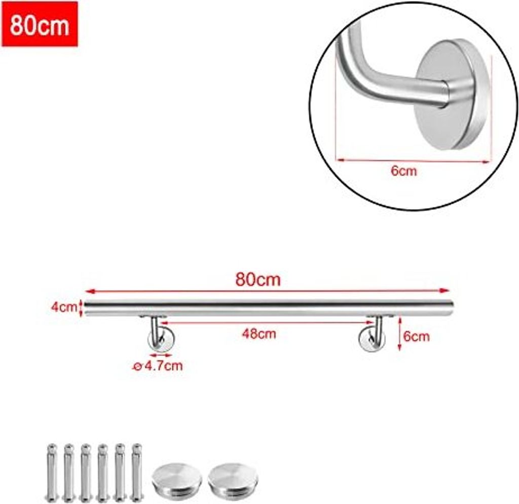 Handlauf 80cm Edelstahl Geländer Außen & | Kaufland.de
