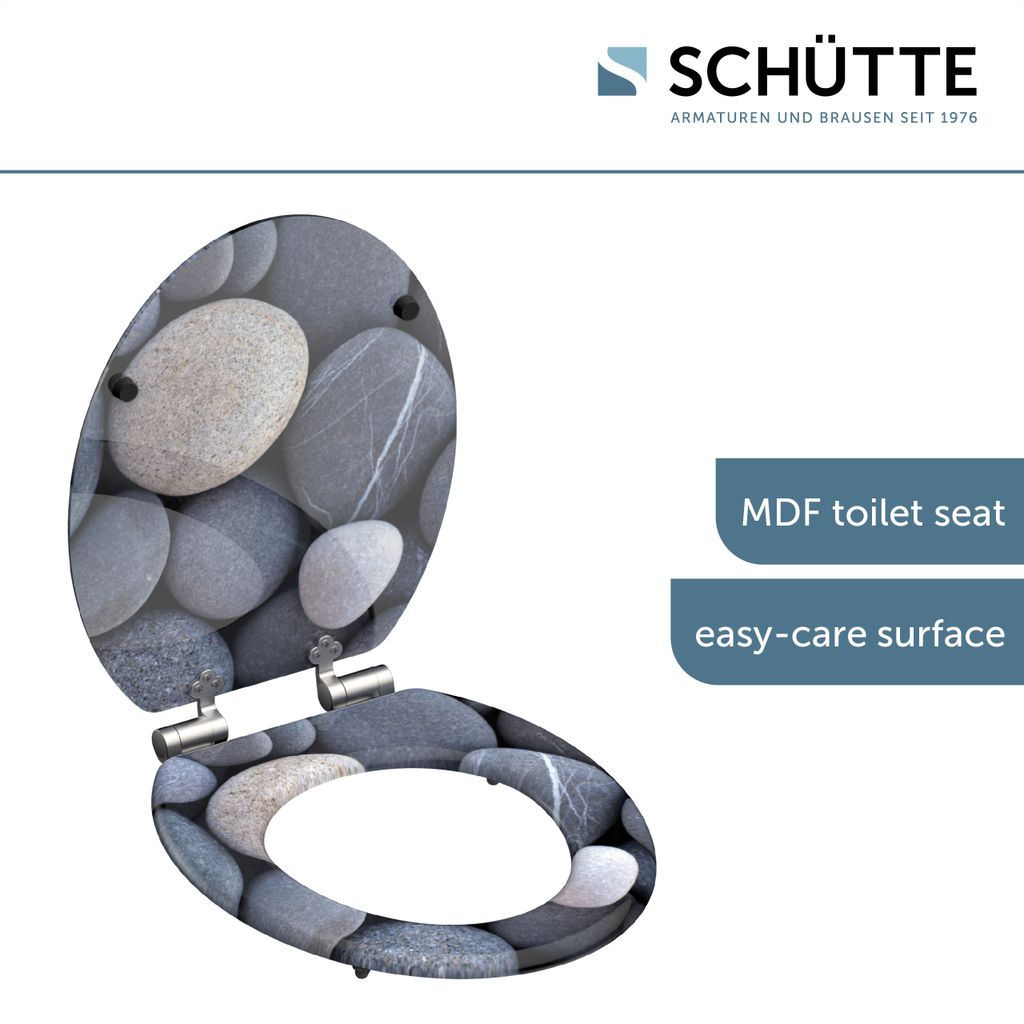 SCHÜTTE MDF WC sedátko GREY STONES, WC víko s | Kaufland.cz