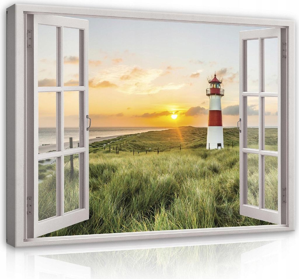 Leinwandbild Fenster Strand Natur 120x80 cm | Kaufland.de