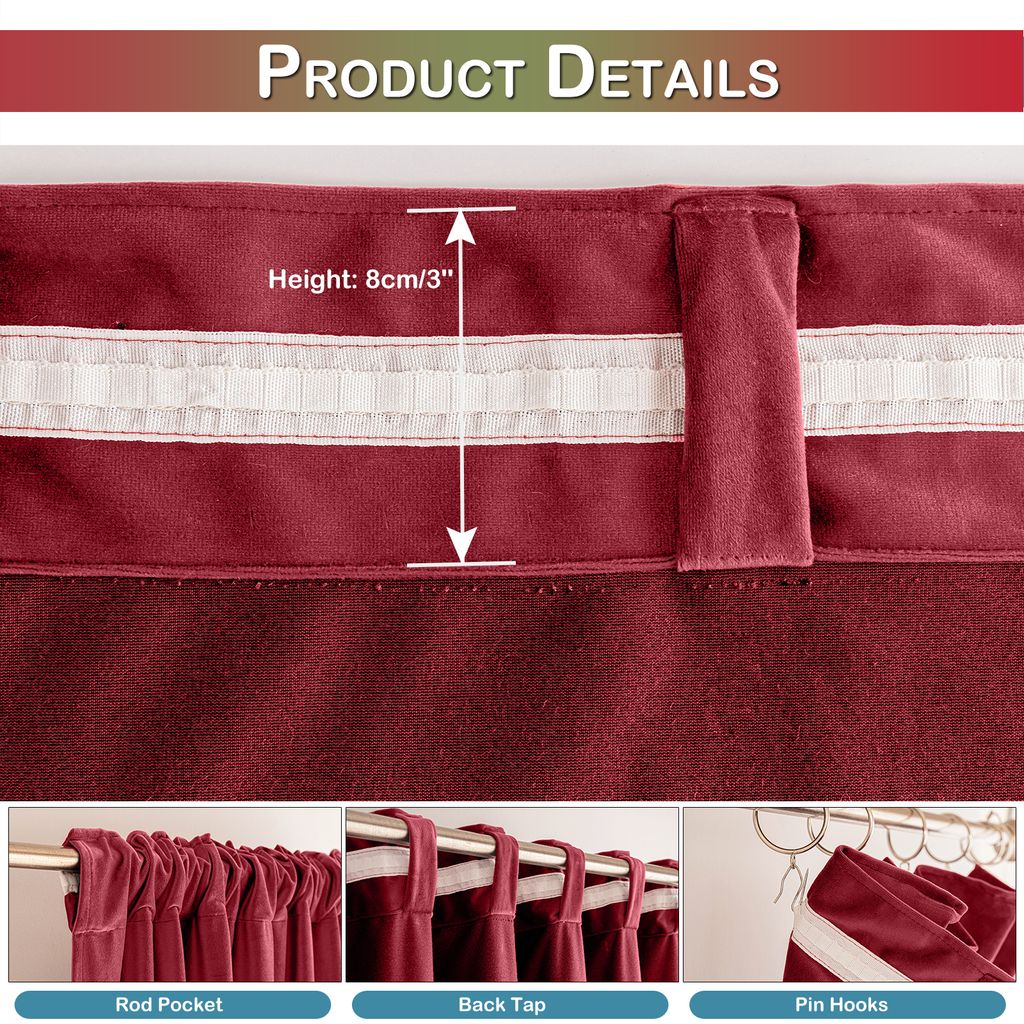 2er Set Samt Vorhang Blickdicht Elegant | Kaufland.de