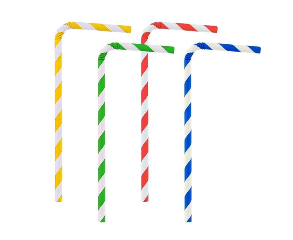 100 bunte flexible Papier Strohhalme | Kaufland.de