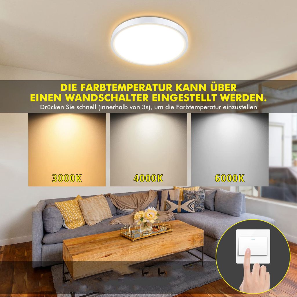 30W LED Deckenleuchte Farbwechsel Rund, | Kaufland.de