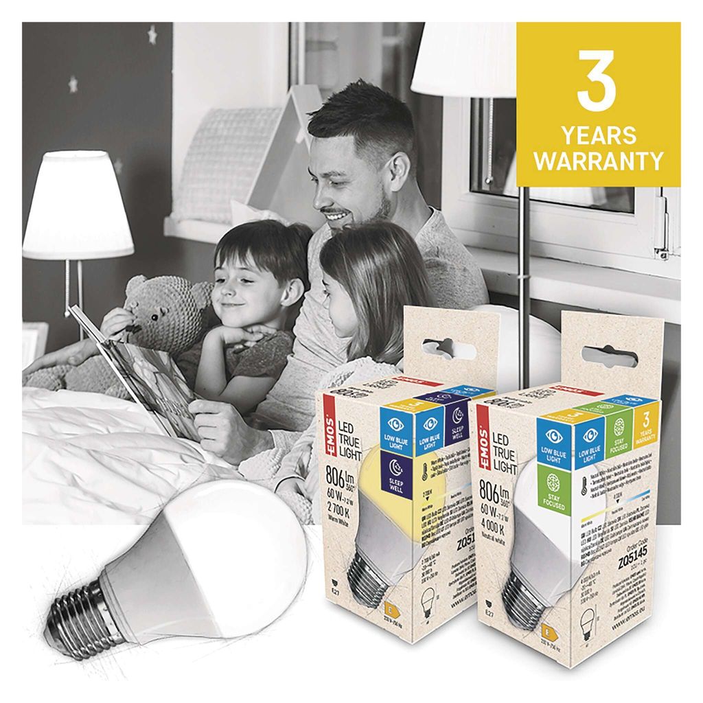 EMOS LED žárovka True Light MR16 / GU10 / 4,8 | Kaufland.cz