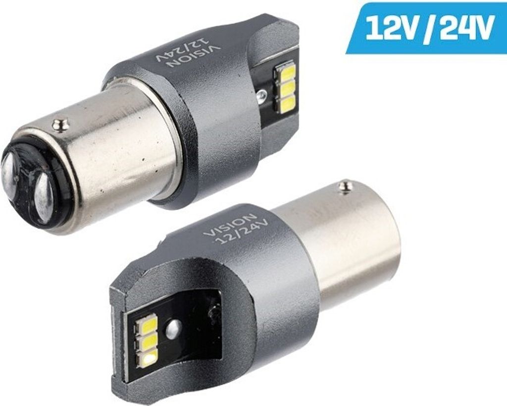 VISION P21/5W BAY15d 12/24V žiarovka 6x 3020 SMD LED,