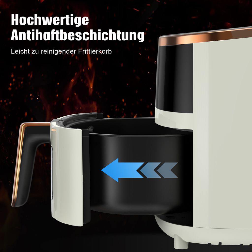OYAJIA 5L Heißluftfritteuse mit Sichtfenster, | Kaufland.de