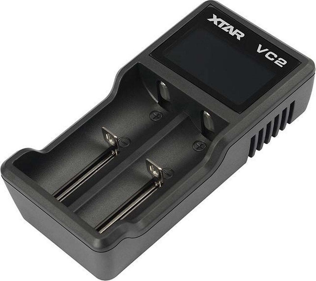 XTAR VC2 USB-Ladegerät mit 2 Schächten und Micro-USB