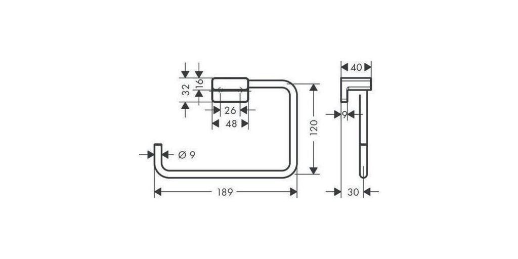 Hansgrohe AddStoris - Držák na ručník, matná | Kaufland.cz