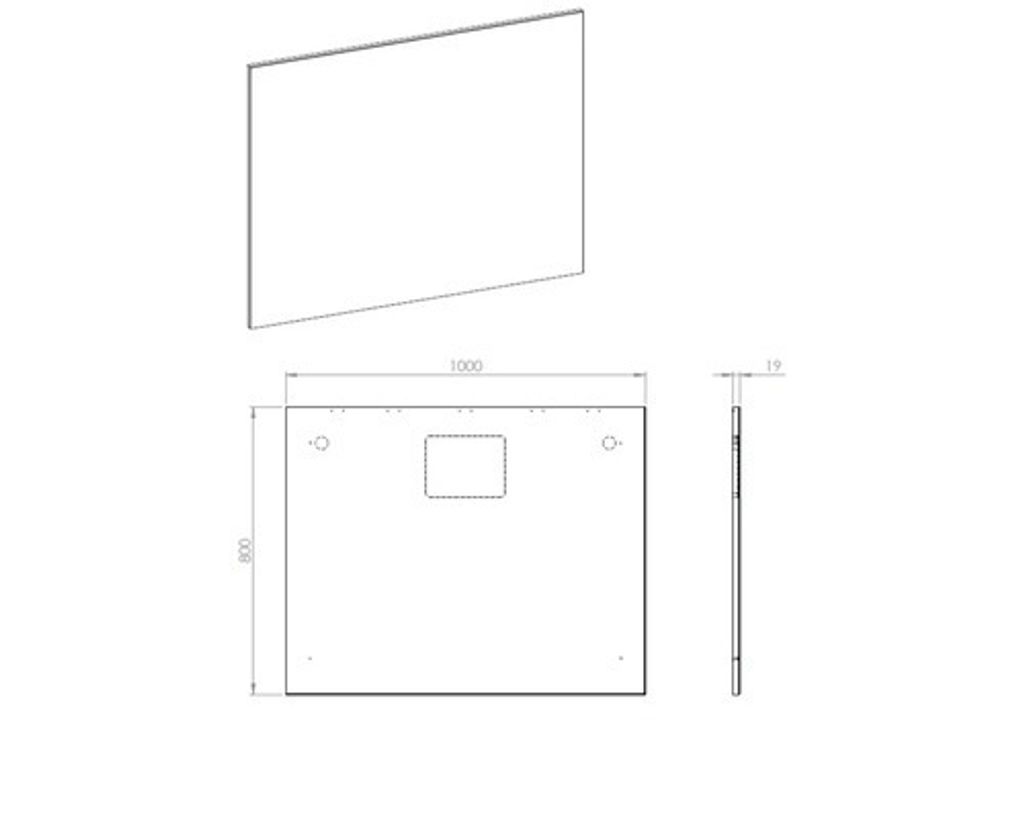 Zrcadlo do koupelny Jungborn 100 x 80 cm | Kaufland.cz