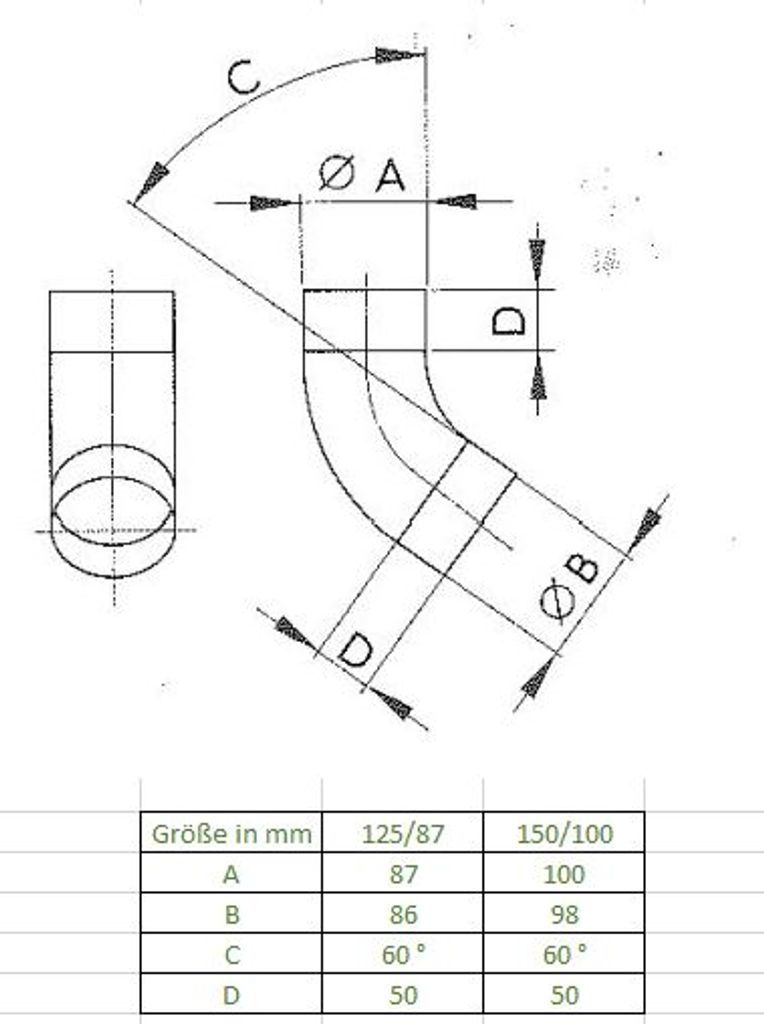 Fallrohrbogen Regenrohrbogen 60 ° von Roofart | Kaufland.de