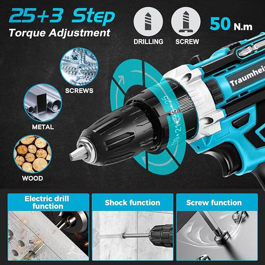 21V-Elektrobohrer-Set mit 2 1500-mAh-Akkus | Kaufland.de