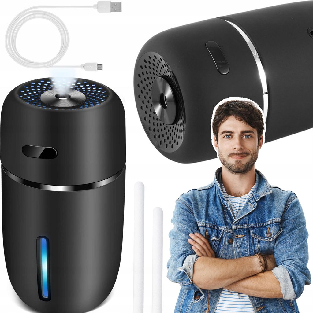 Ultrazvukový Zvlhčovač Vzduchu 200Ml Usb Ionizácia Led