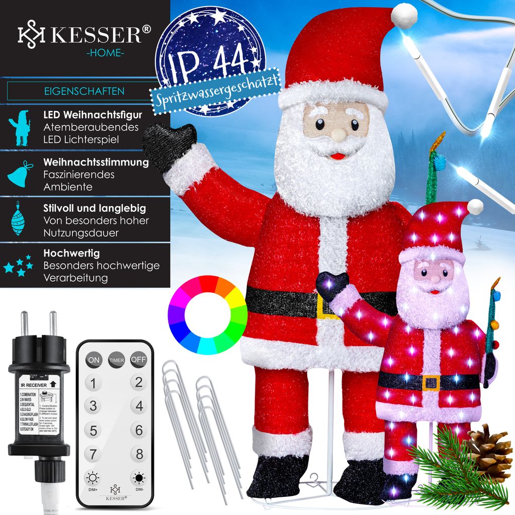KESSER® LED Weihnachtsmann Santa mit | Kaufland.de
