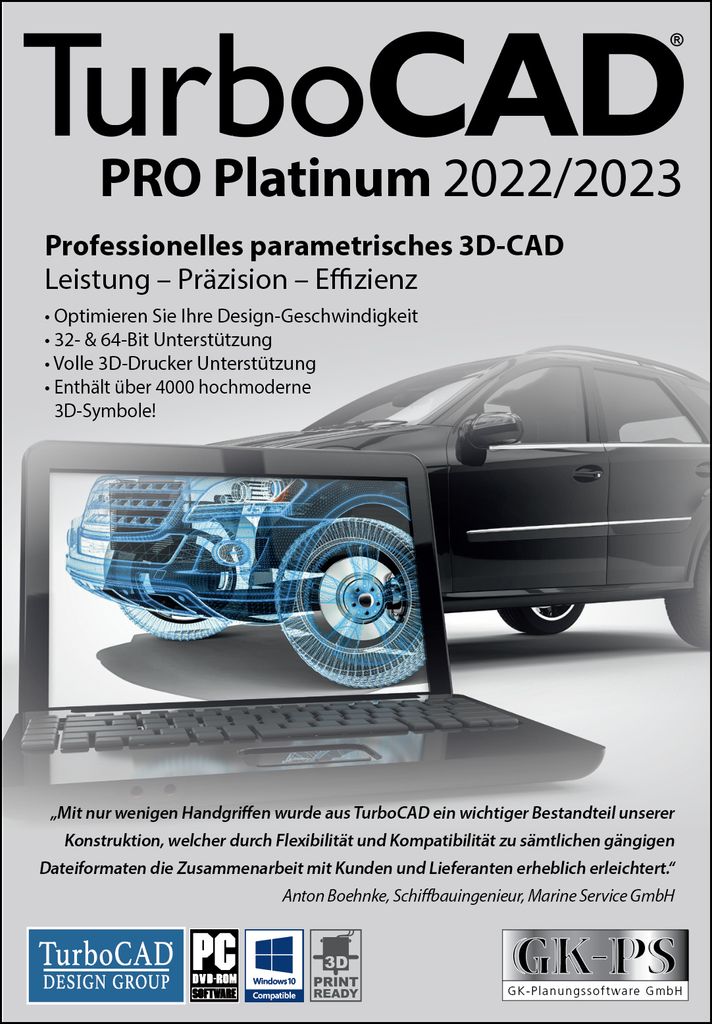TurboCAD PRO Platinum 2022/2023 Dauerlizenz | Kaufland.de