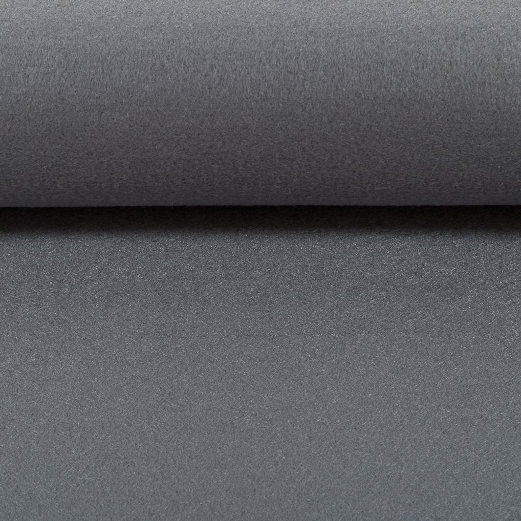 Filz Carsten 5mm Grau 670 g/m², 0,25m, Stoffe Meterwaren,