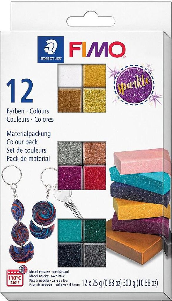 FIMO Modelliermasse-Set "sparkle" 12er Set | Kaufland.de