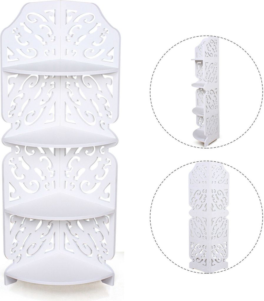 4 úrovně PVC rohový regál Regál na podlahu | Kaufland.cz