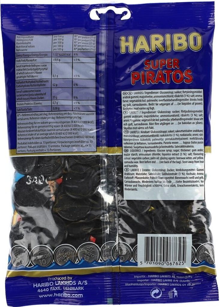 Haribo Super Piratos 340g Lakritze | Kaufland.de