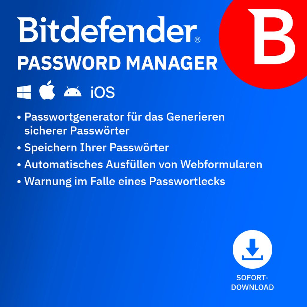 Bitdefender Password Manager / 1 Benutzer / 1 | Kaufland.de