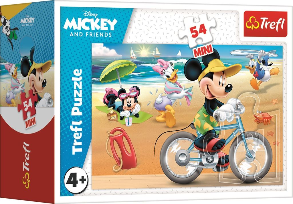 TREFL Puzzle Mickey Mouse: Na pláži 54 dílků | Kaufland.de