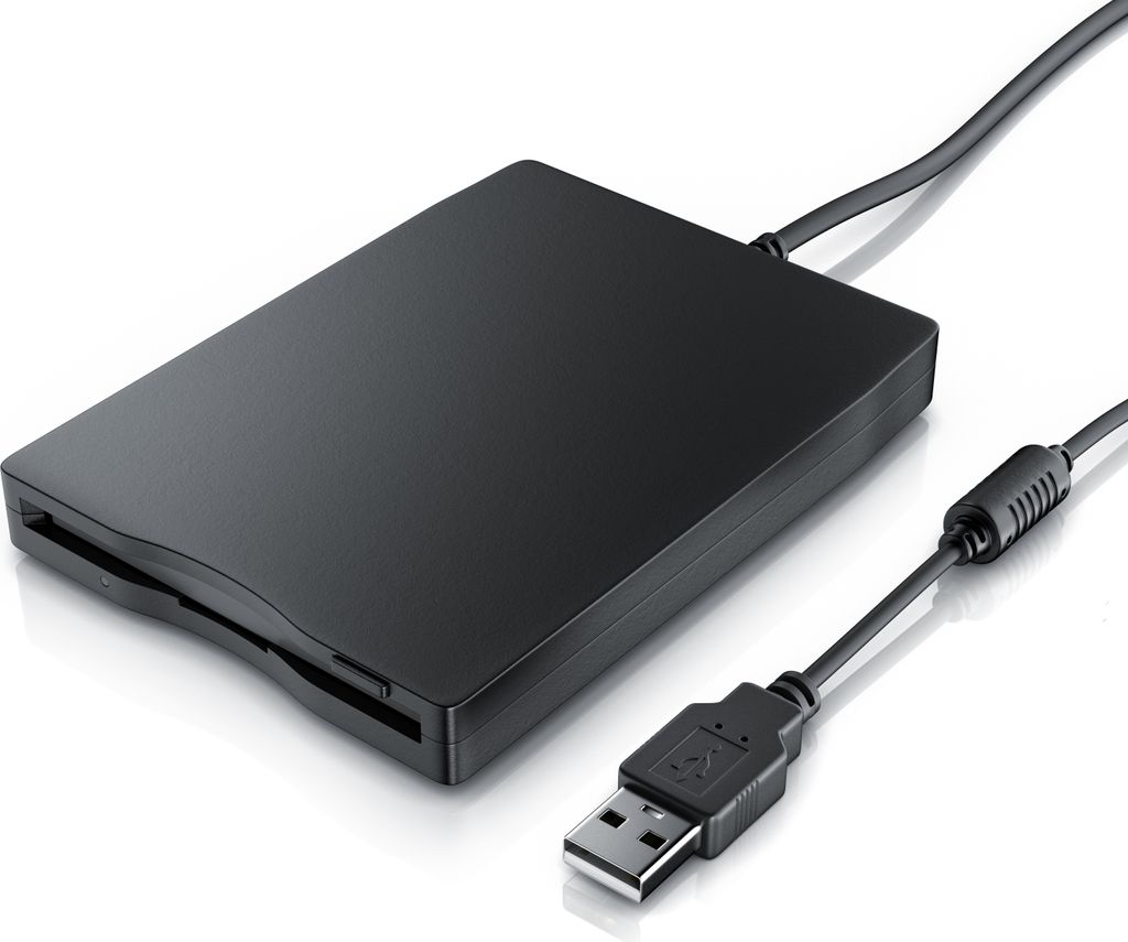 CSL Diskettenlaufwerk Externes USB Diskettenlaufwerk FDD