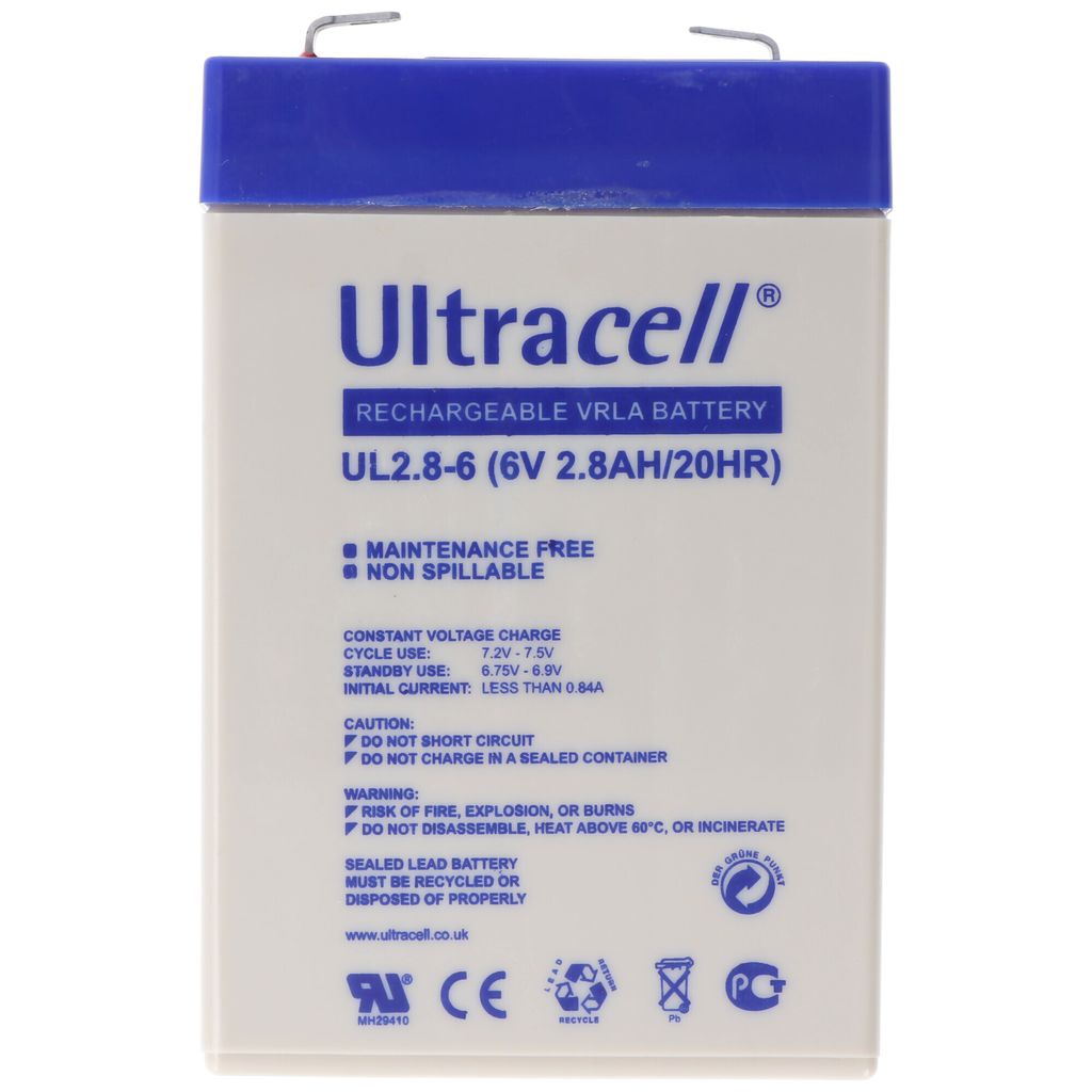 Ultracell UL2.8-6 6V 2,8Ah olovená batéria | Kaufland.sk