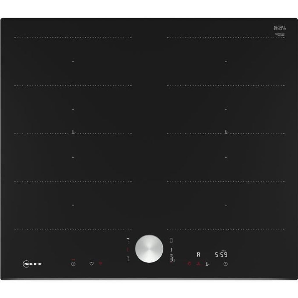 Neff T66FTX4L0, Čierna, Vstavaný, 60 cm, Indukčná varná