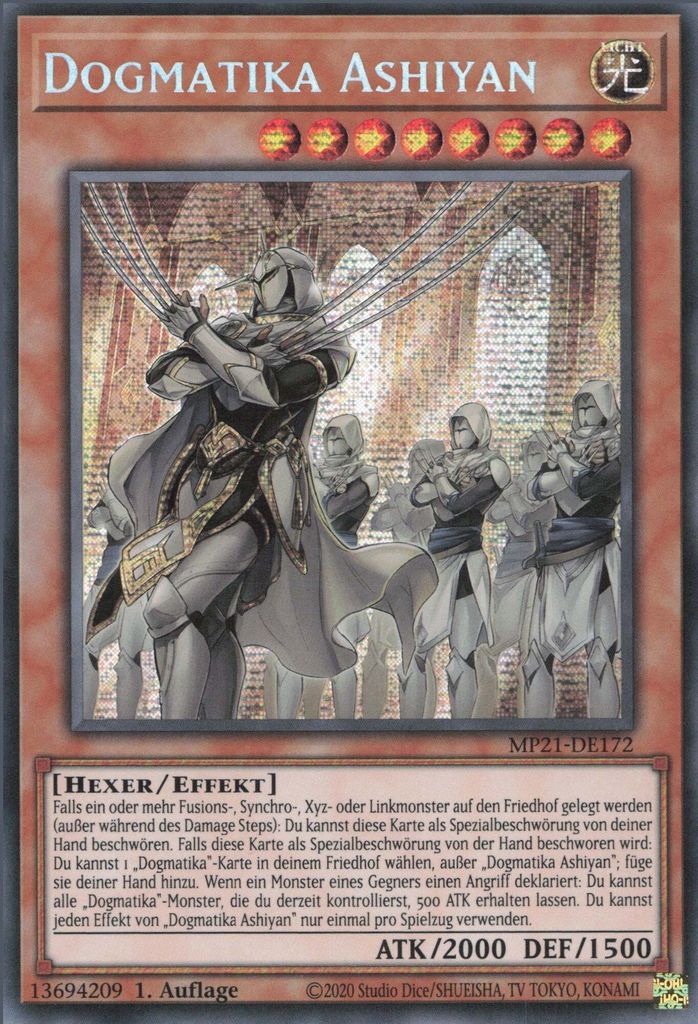 YuGiOh-Karte Dogmatika Ashiyan MP21-DE172 | Kaufland.de